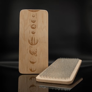 Wood Sadhu Board, Nail Boards for Feet, Meditation Tools, Spiked Board ...