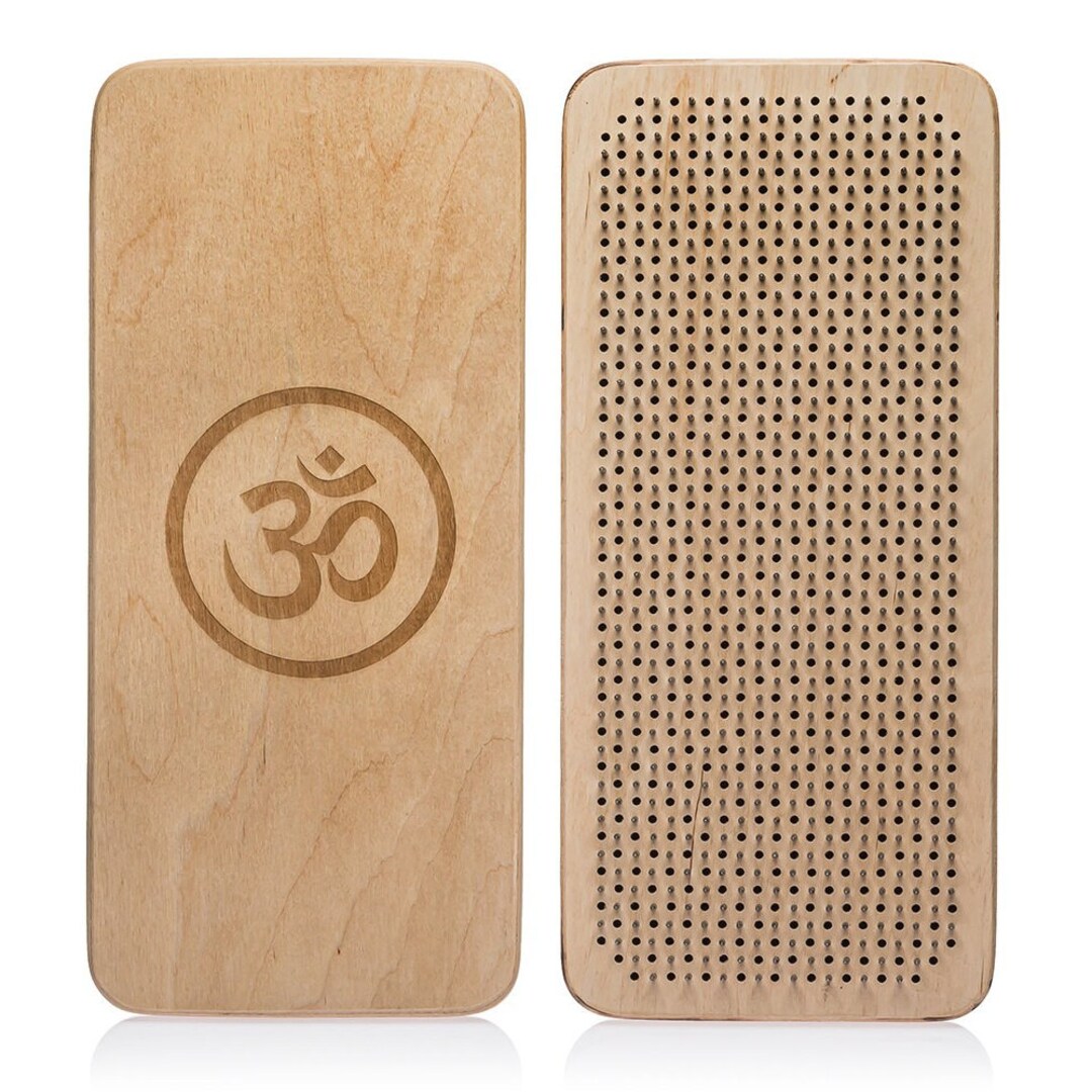 Sadhu Board With Engraving, Sadhu Nail Boards, Standing on Nails ...