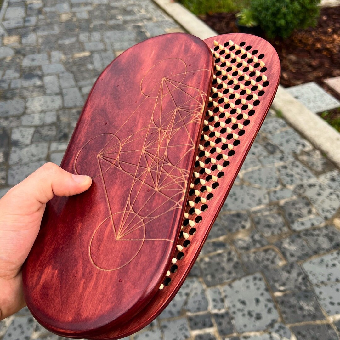 Sadhu Nailing Board With Bamboo Nails Perfect Gift for Beginners in ...