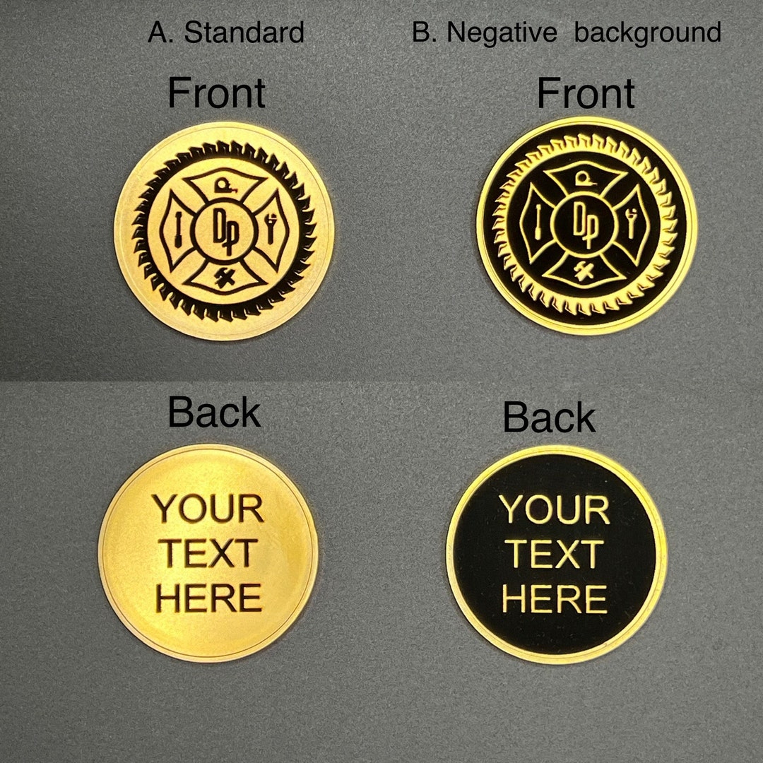 Customized Challenge Coins - Brass, Silver, Anodized Aluminum, Zinc - Etsy