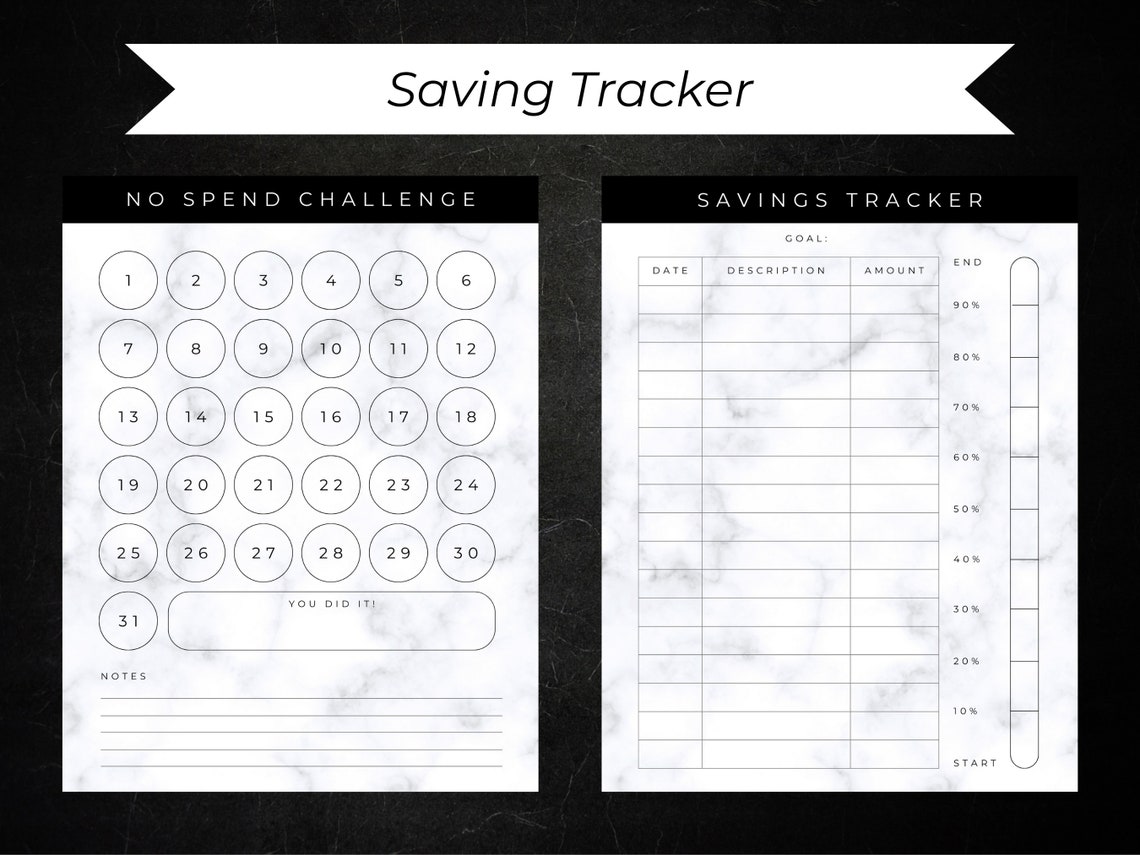 Financial Planner Printable Budget Planner Finance Savings Tracker ...