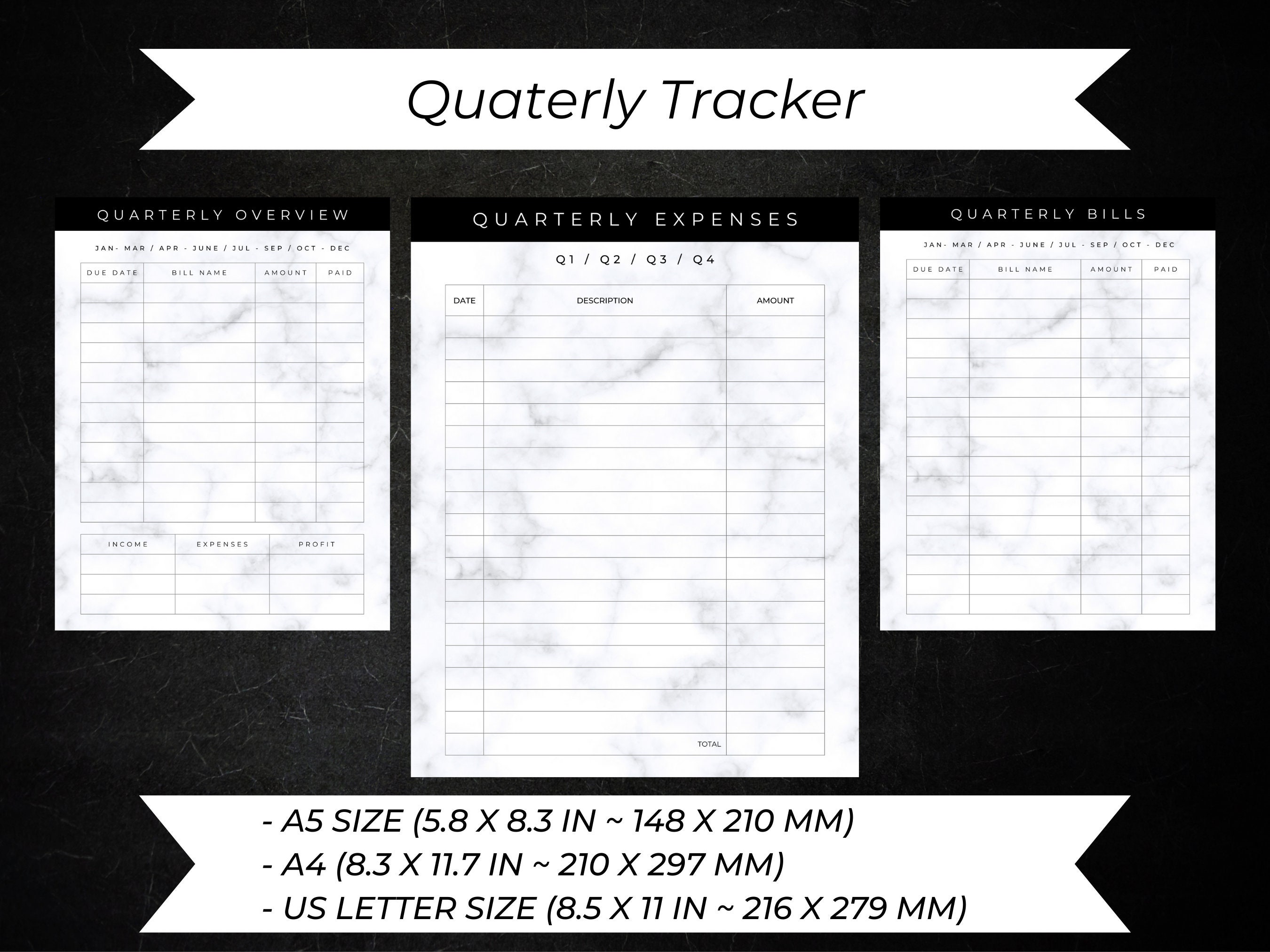 Financial Planner Printable Budget Planner Finance Savings Tracker ...