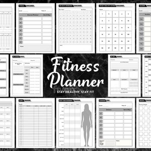 Printable Fitness Planner Wellness Planner Workout Planner Workout ...