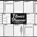 Printable Fitness Planner Wellness Planner Workout Planner Workout ...