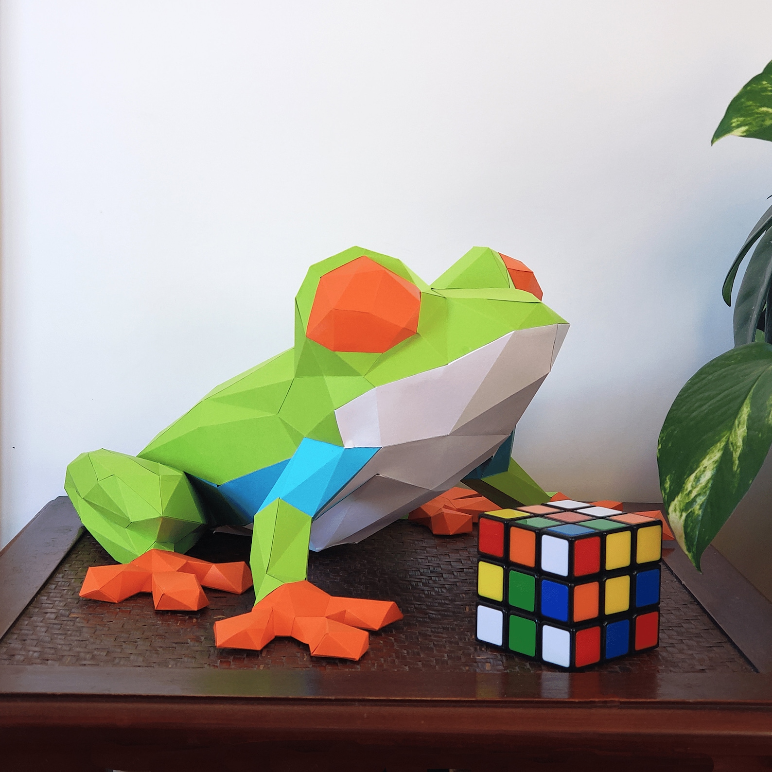 Red-eyed Tree Frog 3D Papercraft Model Papercraft for Cameo - Etsy