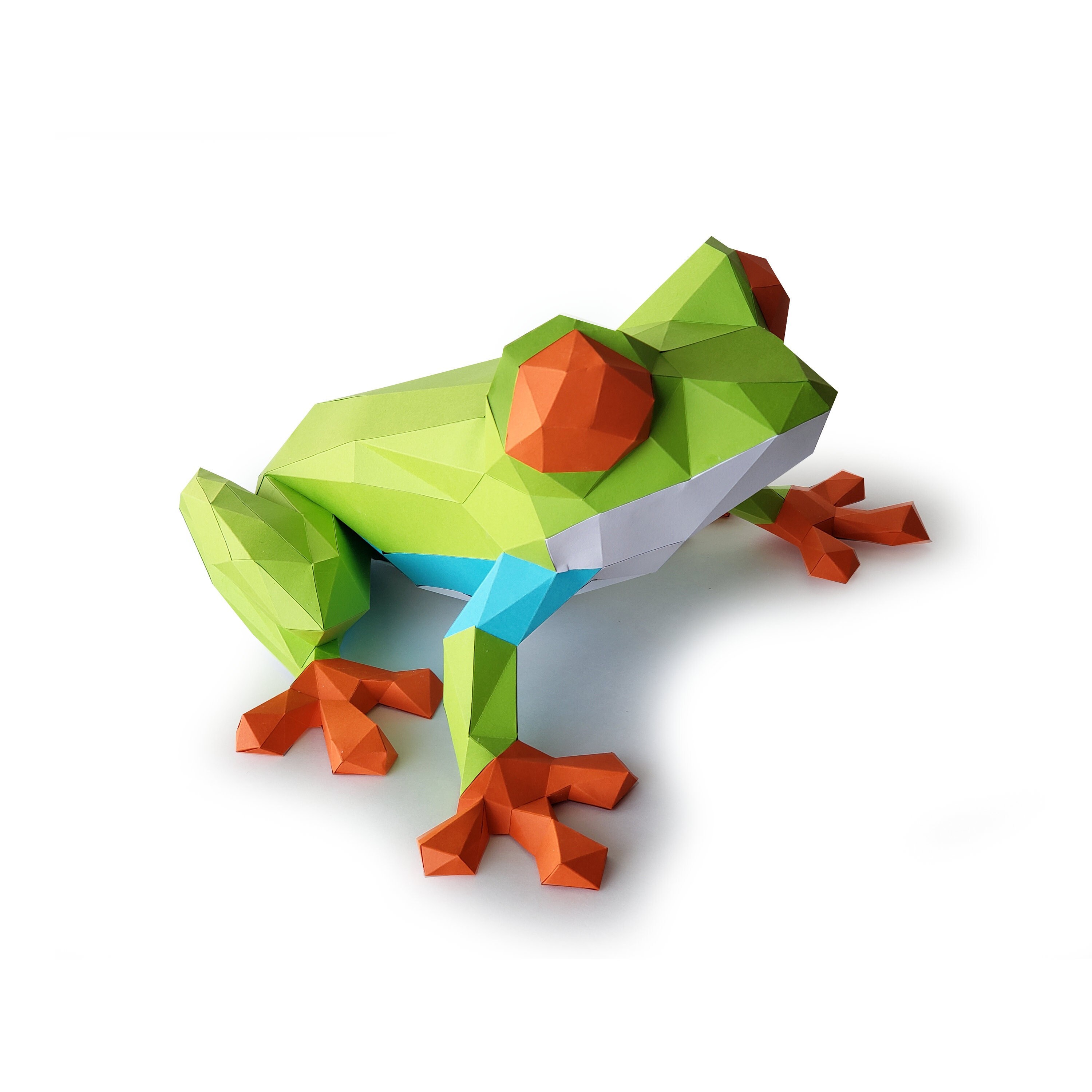 Red-eyed Tree Frog 3D Papercraft Model Papercraft 3d | Etsy Australia