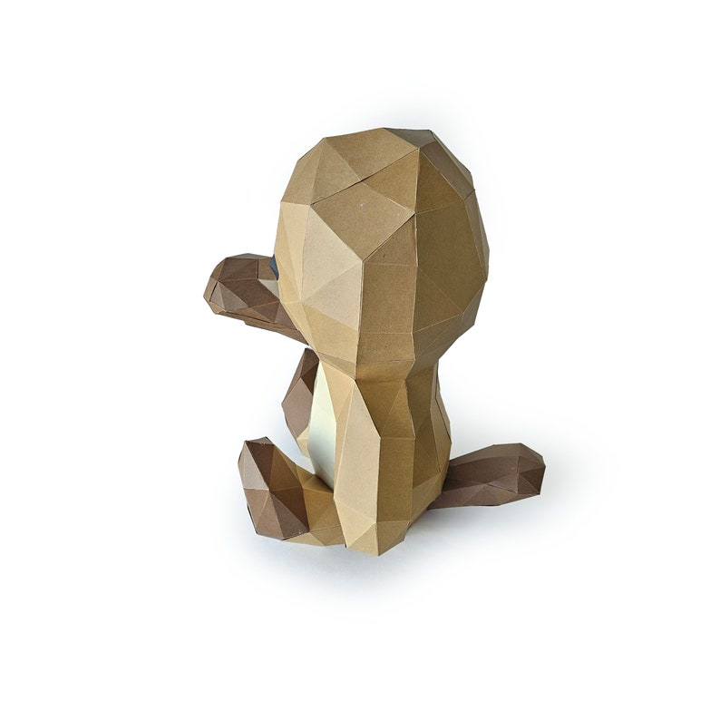 Platypus Papercraft: 3D Paper Sculpture DIY (PDF, SVG) - Etsy Australia