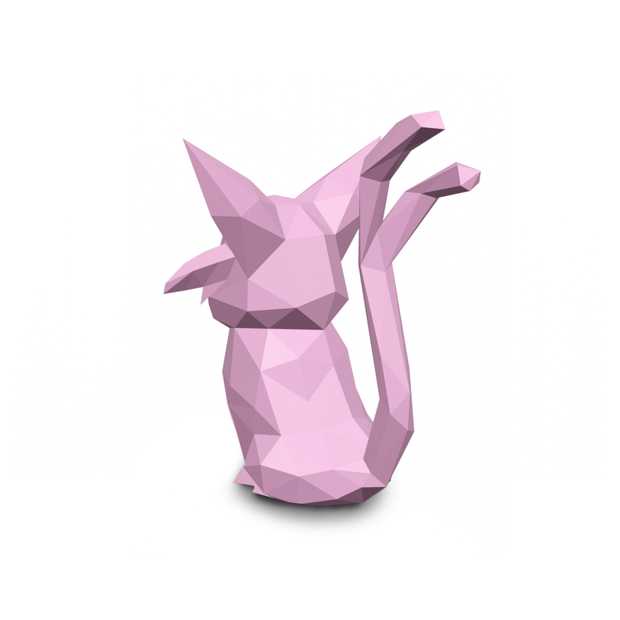 Espeon Papercraft Sculpture, Low Poly DIY (PDF, SVG) - Etsy