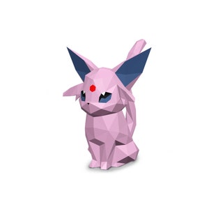 Espeon Papercraft, 3d Printed, for Cricut or Silhouette Cameo, Pdf, Svg ...