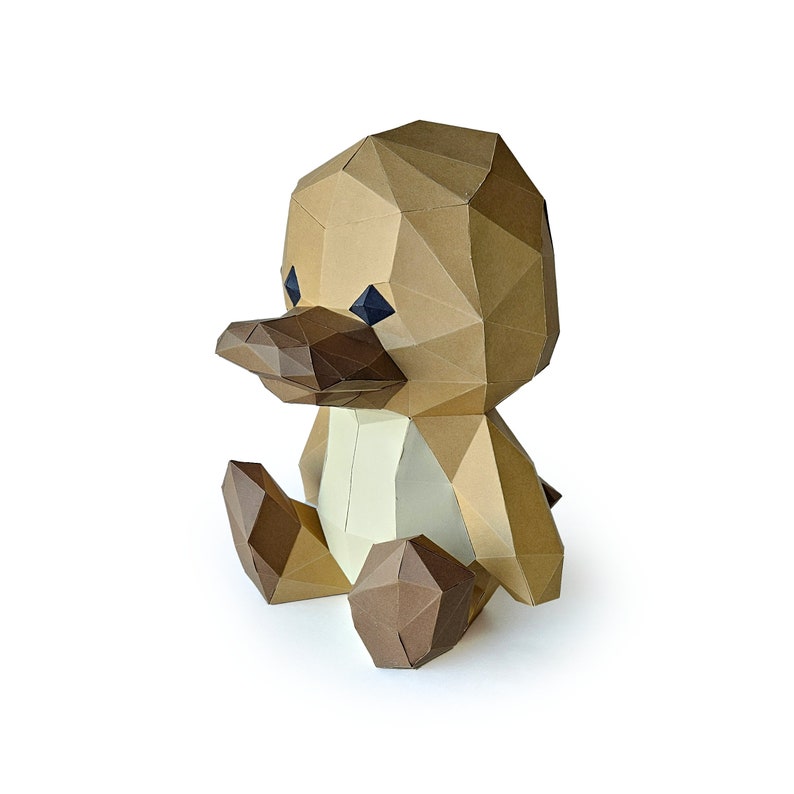 Platypus Papercraft: 3D Paper Sculpture DIY (PDF, SVG) - Etsy Australia