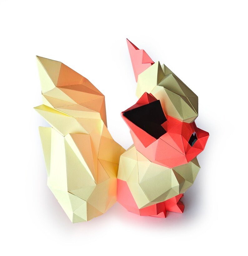 Flareon Papercraft, 3d Printed, for Cricut or Silhouette Cameo, Pdf ...