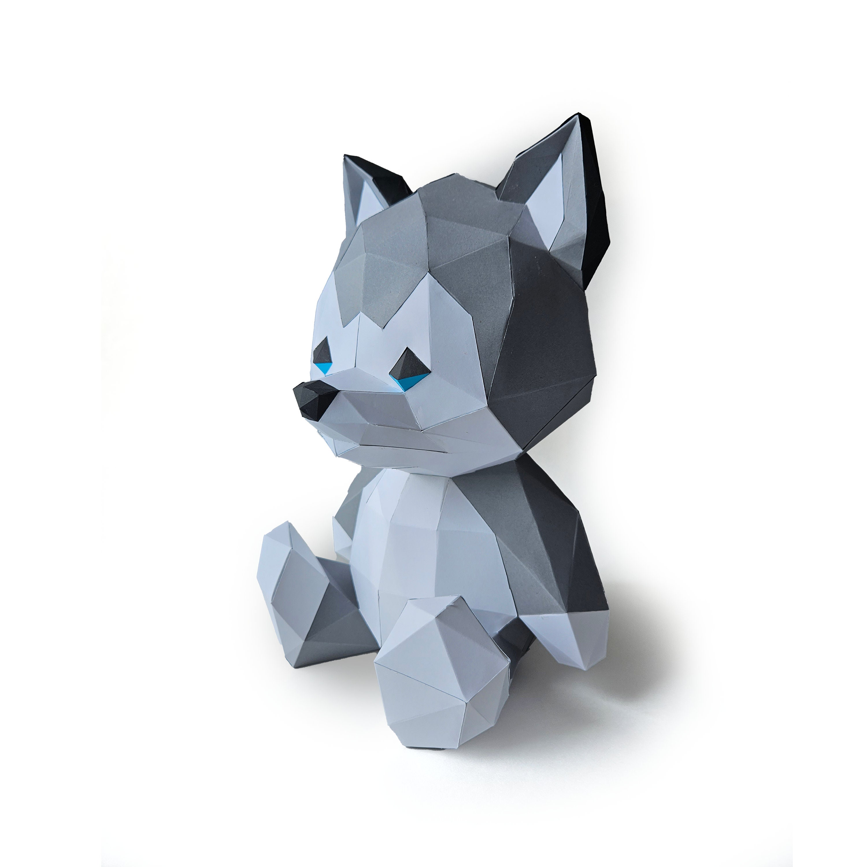 Husky Dog Papercraft, 3d Printed, DIY Craft, for Cricut or Silhouette ...