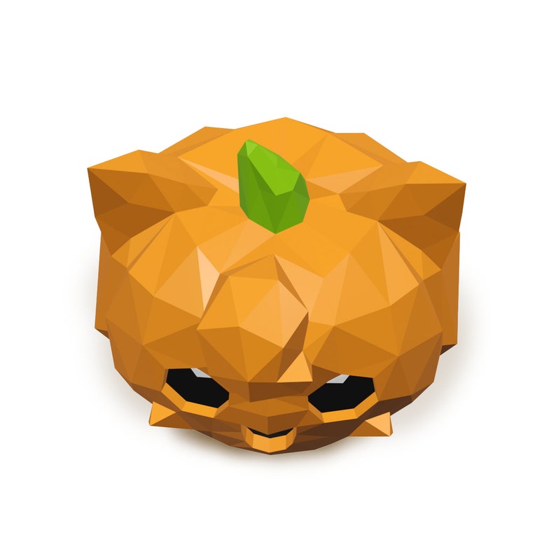 Jigglypuff Pumpkin Papercraft, 3D Low Poly DIY (PDF, SVG) - Etsy Canada