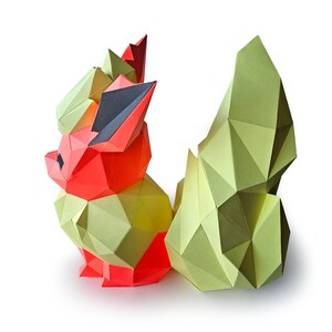 Flareon Papercraft, impreso en 3D, para Cricut o Silhouette Cameo, pdf ...