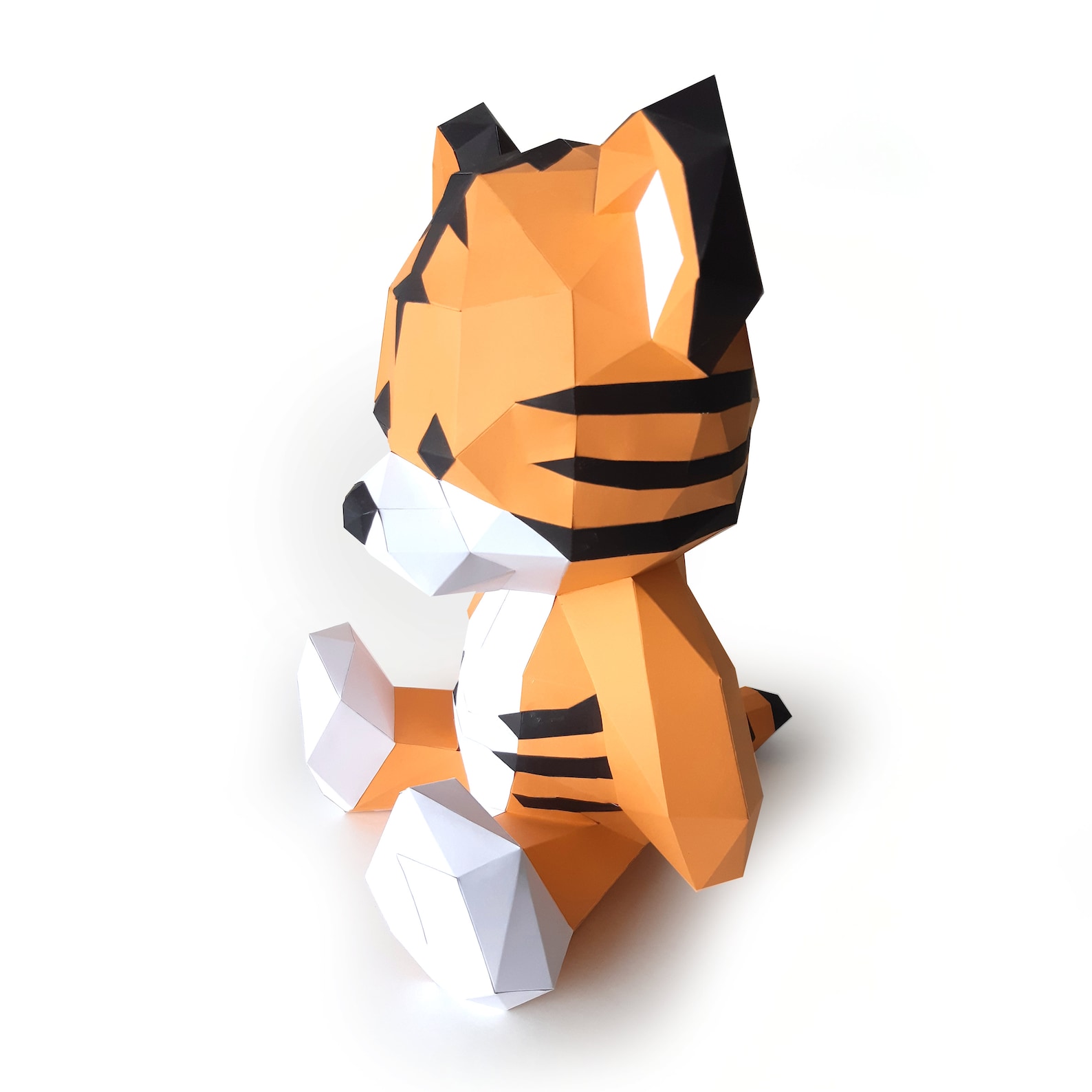 Tiger Papercraft, 3d Printed, Cute Tiger New Year 2022, DIY Craft ...