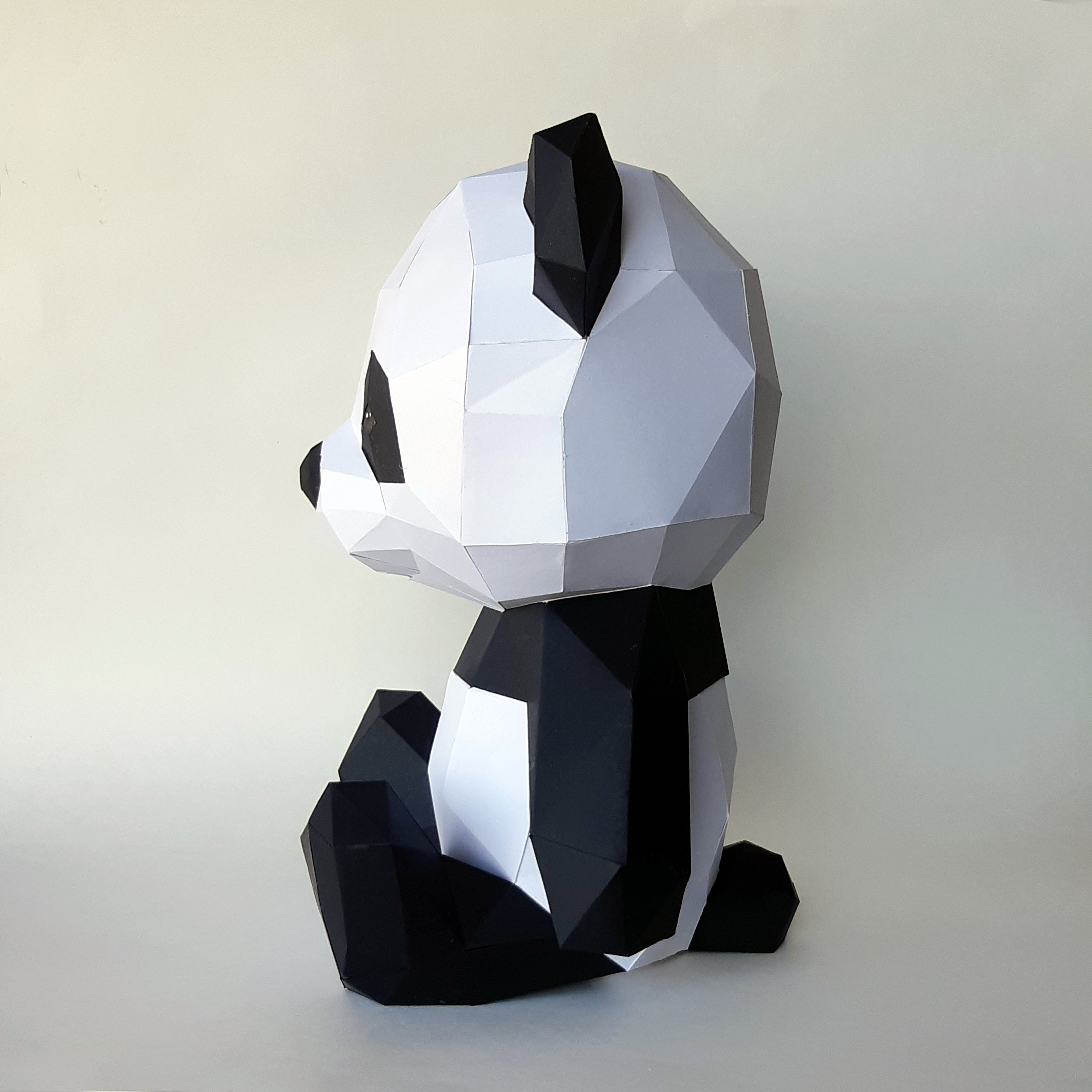 Papercraft Panda 3d Paper Panda Diy Papercraft Panda