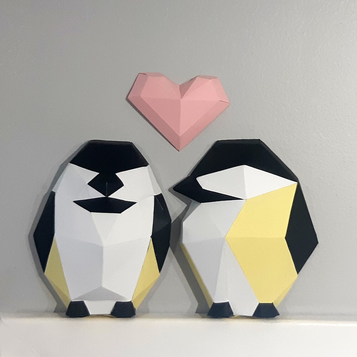 Chickadee Love Birds Papercraft 3D DIY PDF, SVG, Studio3 for Cricut or ...