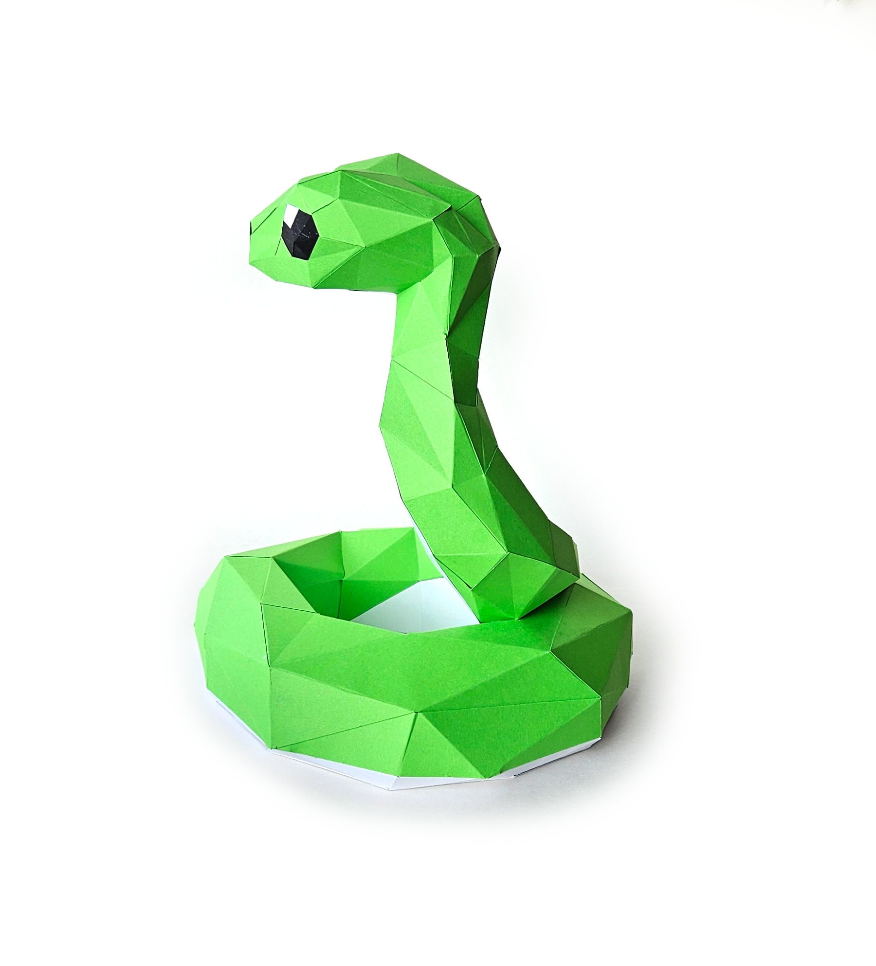 3D Paper Snake Sculpture: DIY Low Poly Craft (PDF, SVG) - Etsy