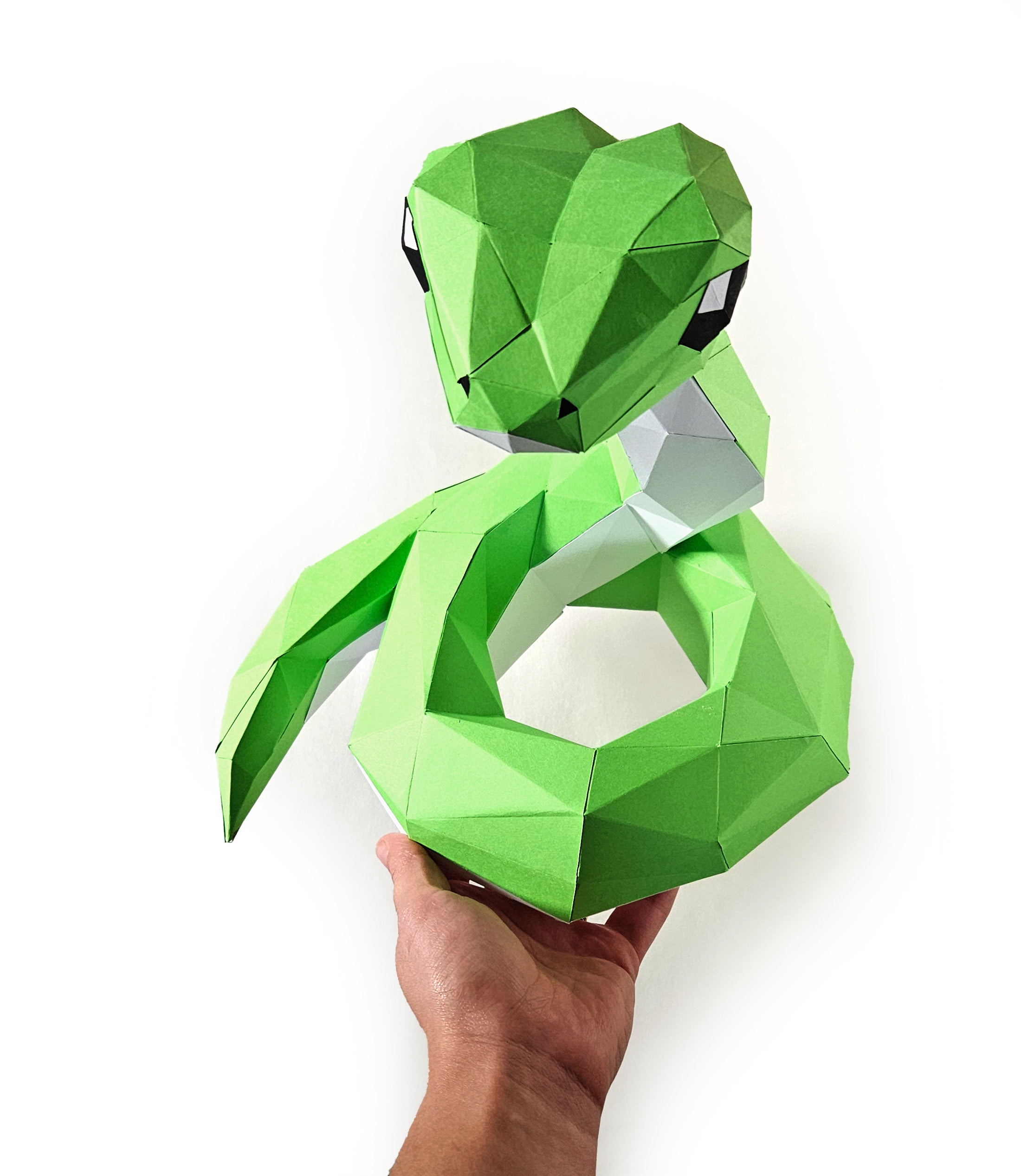 3D Paper Snake Sculpture: DIY Low Poly Craft (PDF, SVG) - Etsy