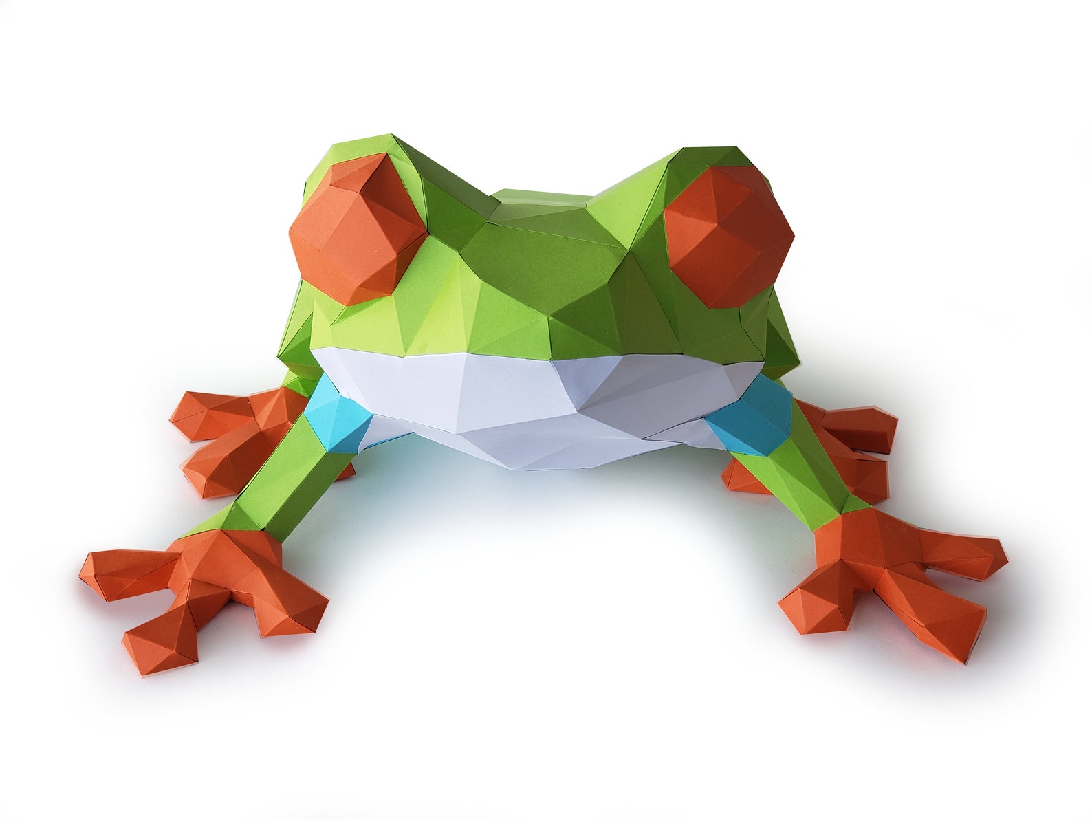 Red-eyed Tree Frog 3D Papercraft Model Papercraft for Cameo - Etsy