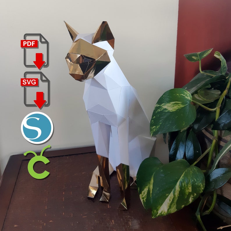 Siamese Cat 3d Printed Elegant DIY Craft for Cricut or | Etsy