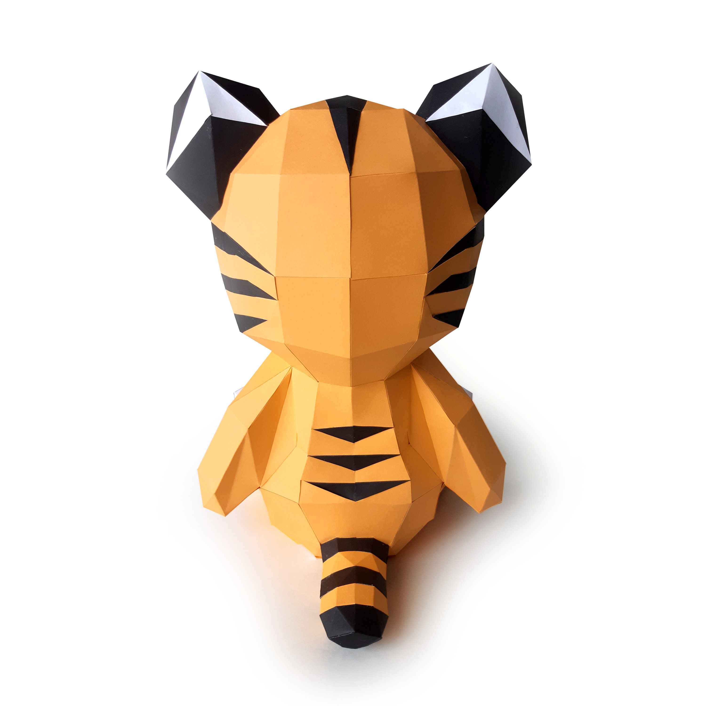 Tiger Papercraft 3d Printed Cute Tiger New Year 2022 DIY - Etsy Canada