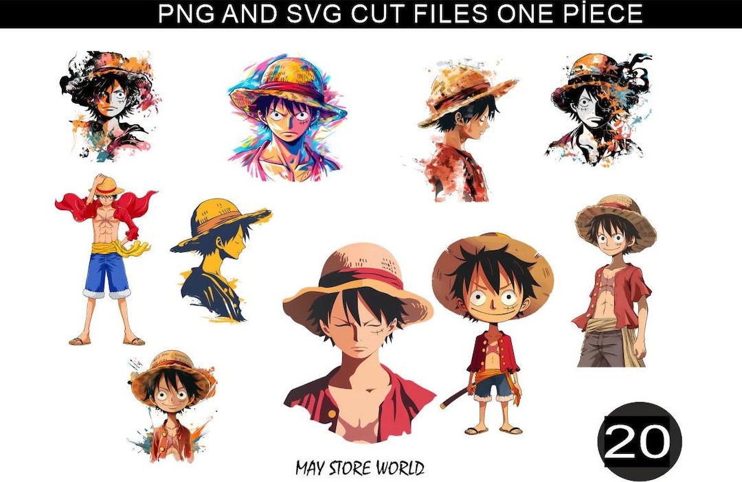 20 One Piece,anime Graphic Design Anime T-shirt Design PNG Printify ...