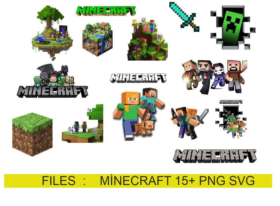 15 Minecraft Png,minecraft Svg,digital,png Images,steve,mug Printing ...