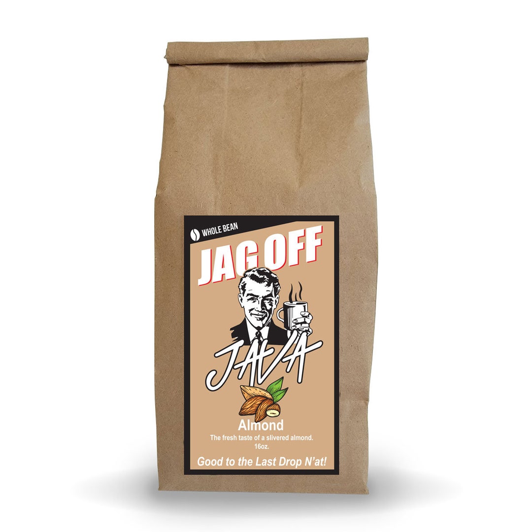 JAGOFF JAVA Almond Whole Bean 16 Oz. - Etsy