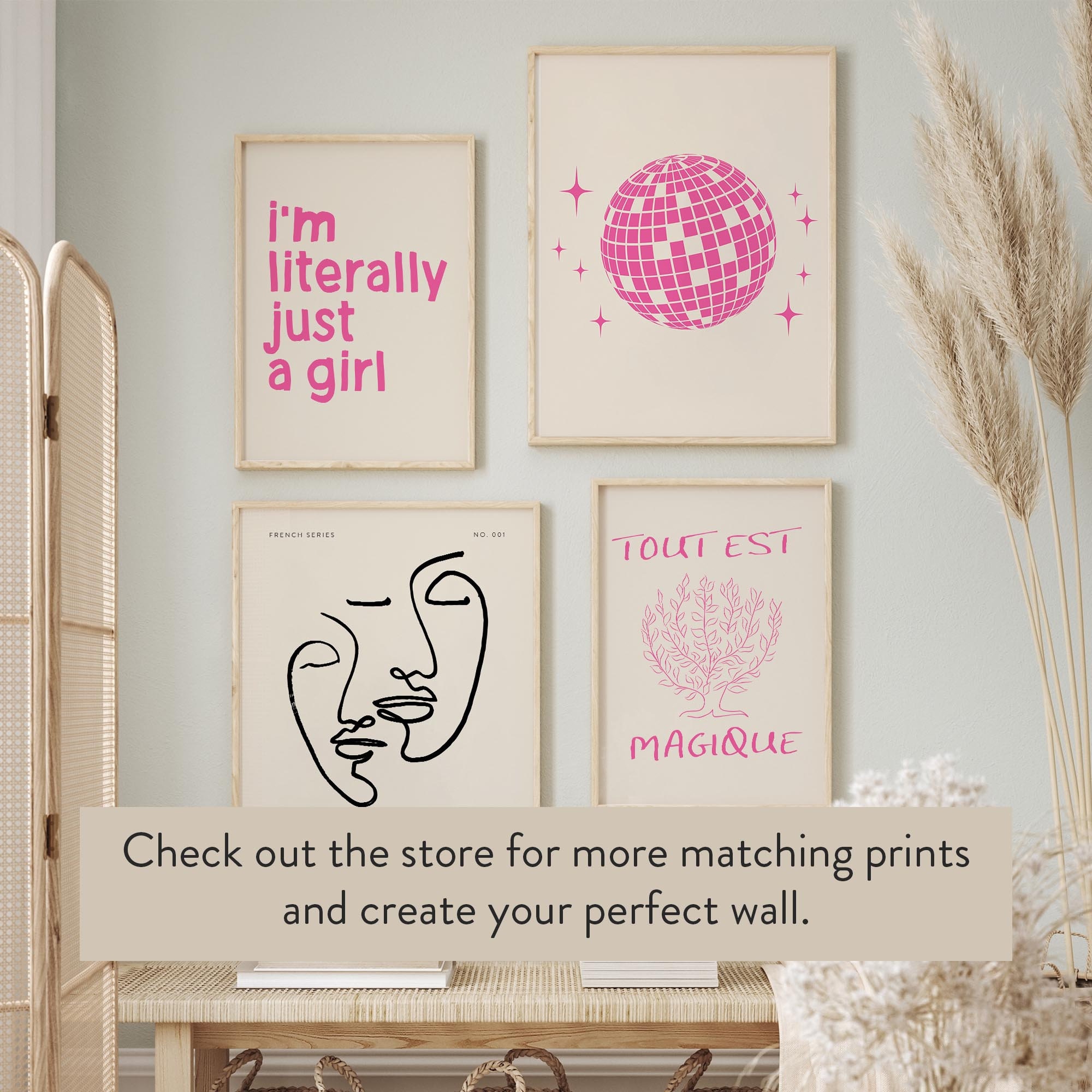 Trendy I'm Literally Just a Girl Print Girly Pink Poster, Aesthetic ...