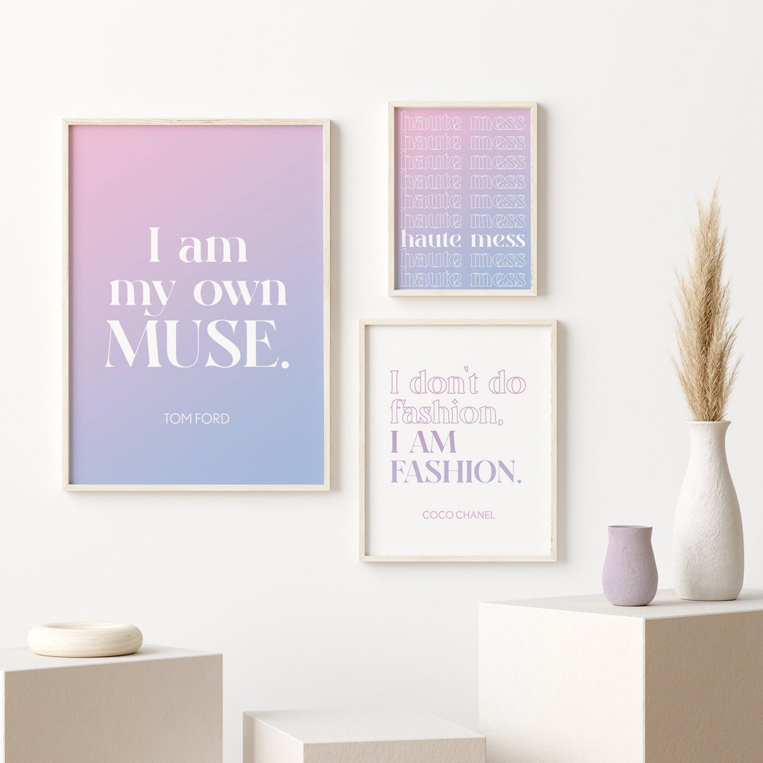 Fashion Posters Set of 3 Aesthetic Design Trendy Wall Art - Etsy