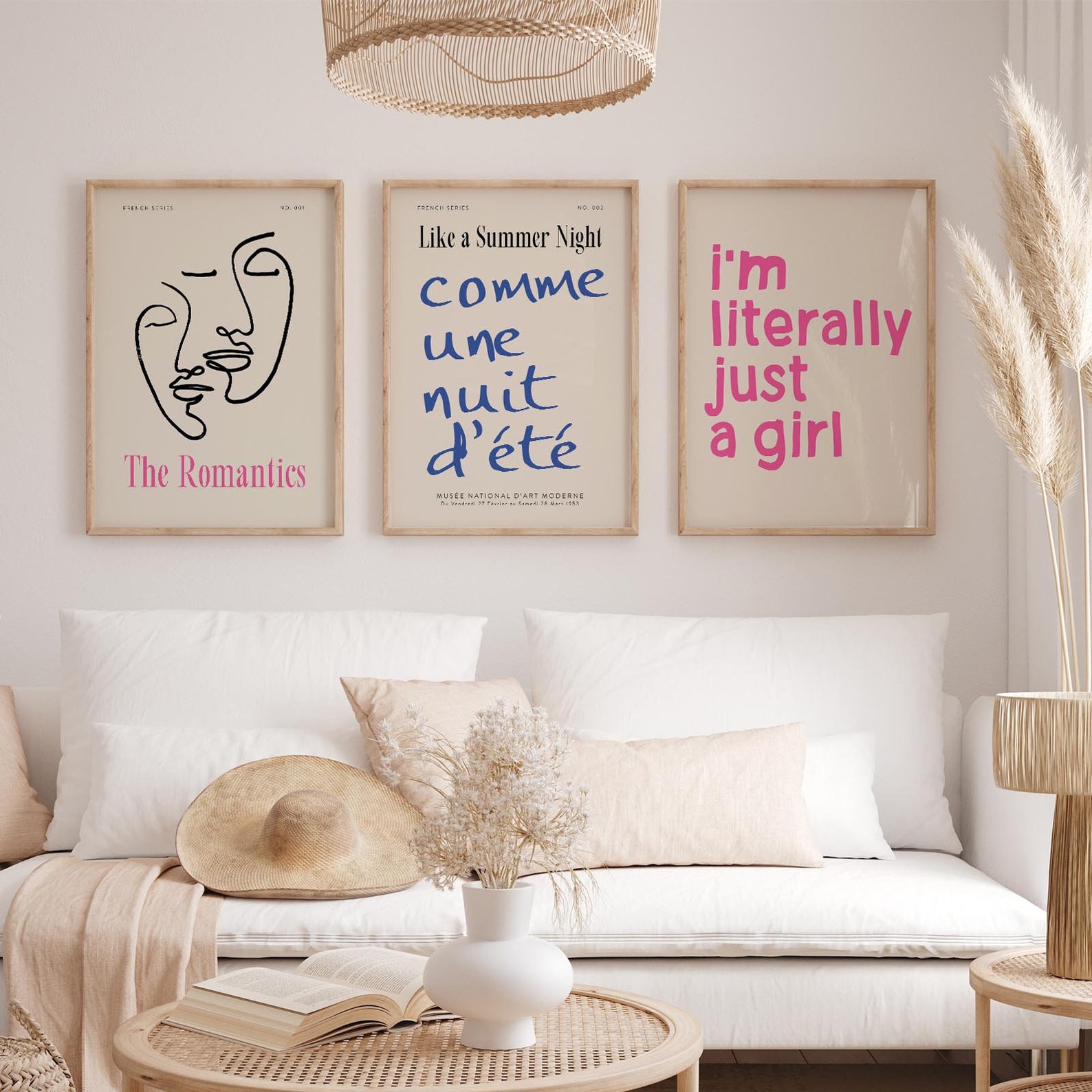 Trendy I'm Literally Just a Girl Print Girly Pink Poster, Aesthetic ...