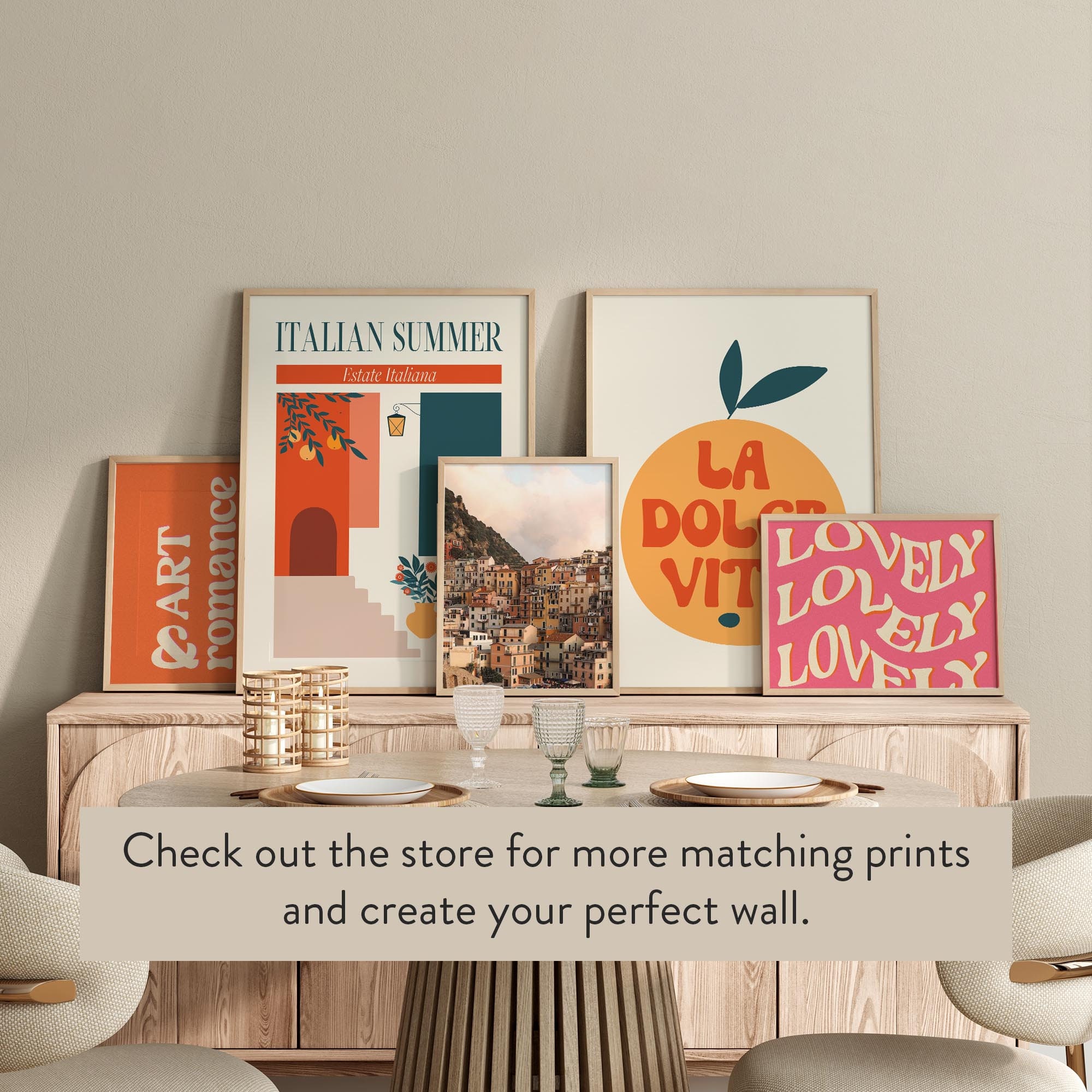 Italian Summer Poster, La Dolce Vita Print, Vintage Poster Coquette ...