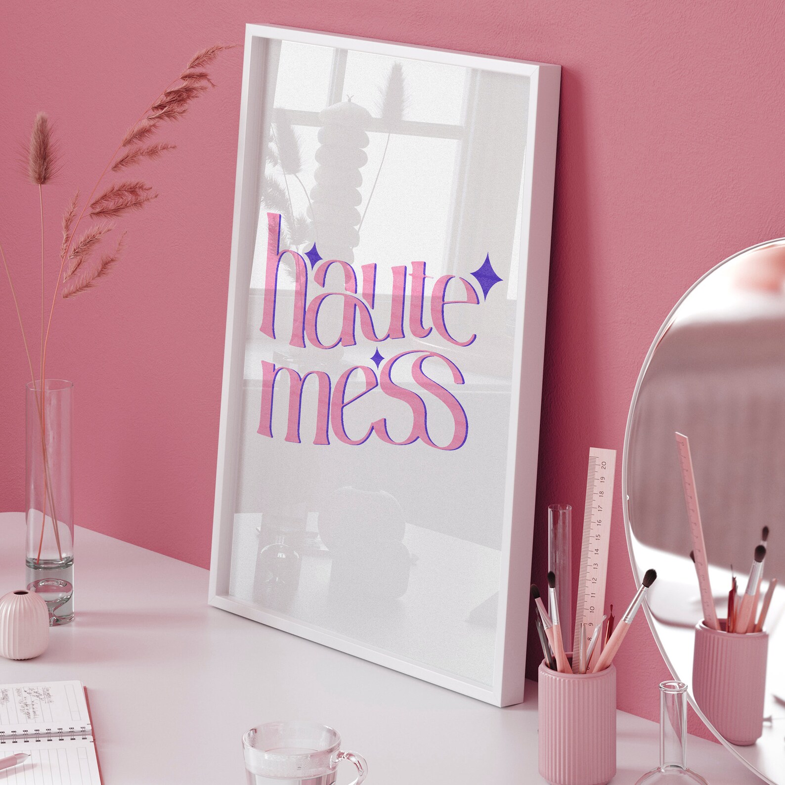 Haute Mess Poster Aesthetic Design Trendy Wall Art - Etsy