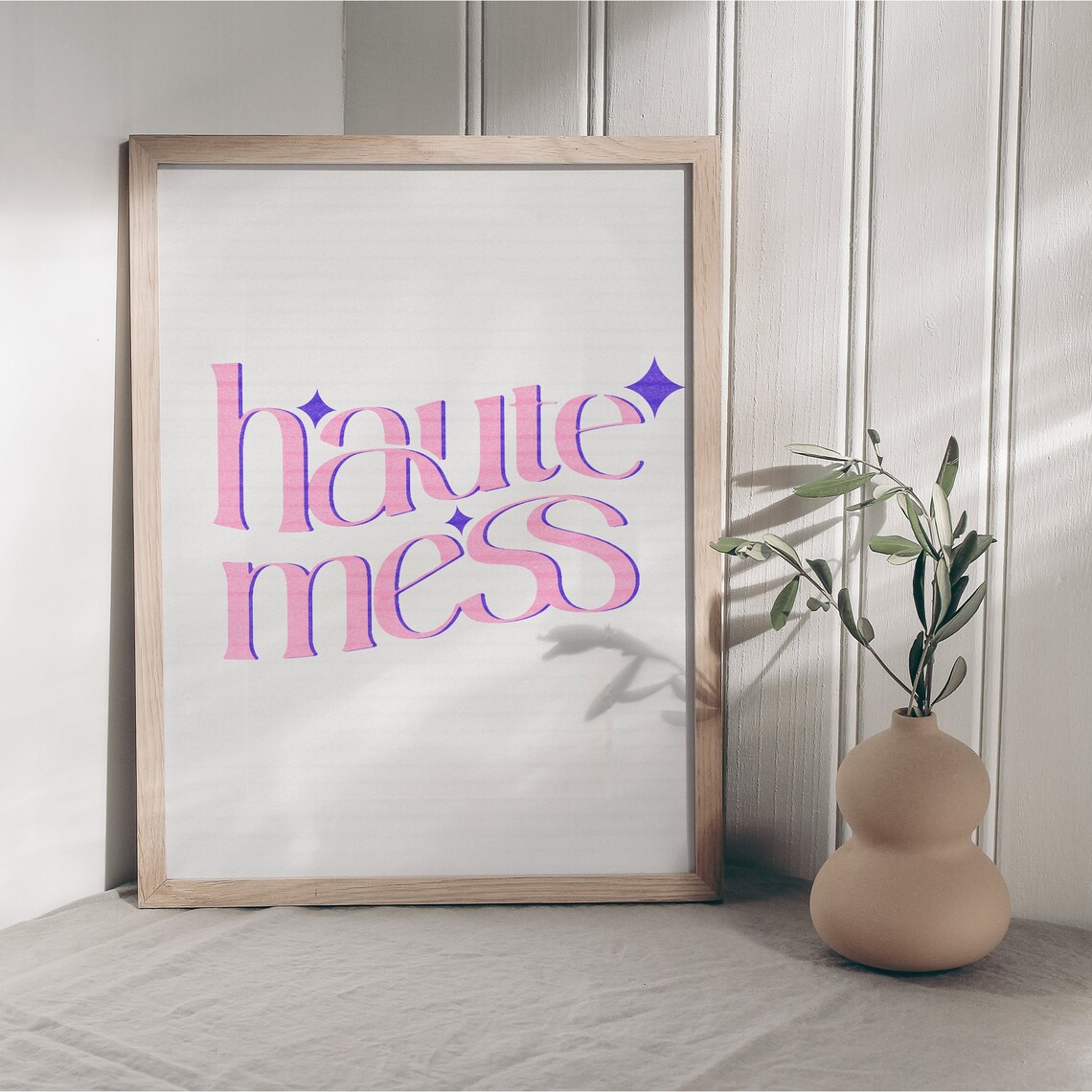 Haute Mess Poster Aesthetic Design Trendy Wall Art - Etsy