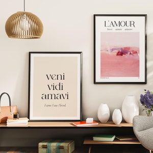 Trending Aesthetic Italian Print Latin Words Poster Artsy Print Veni ...