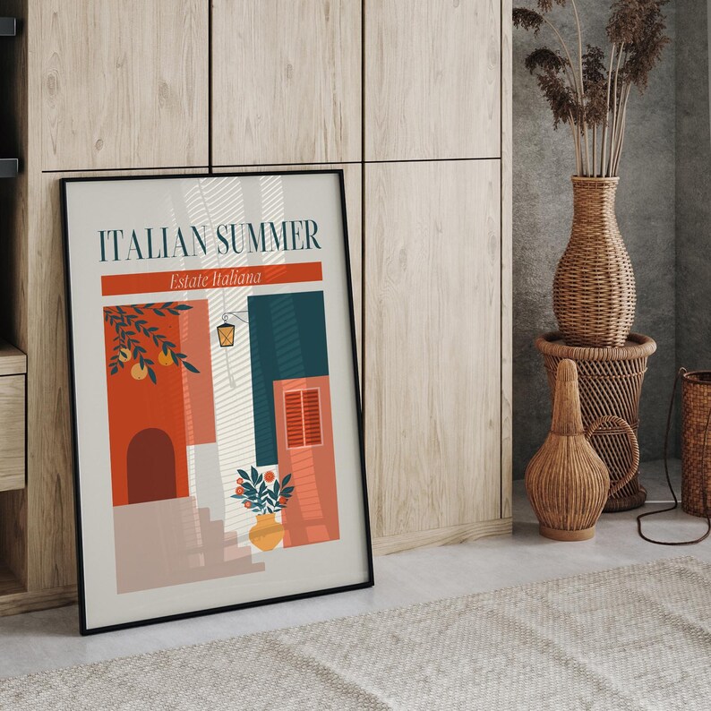 Italian Summer Poster, La Dolce Vita Print, Vintage Poster Coquette Room Decor, Prints Italy ...