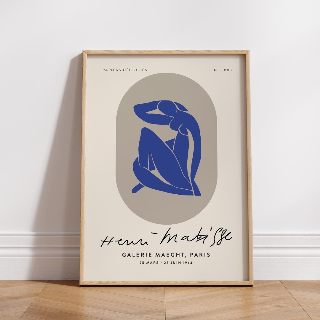 Aesthetic Matisse Poster, Matisse Cutouts Wall Art, Woman Body Line Art ...