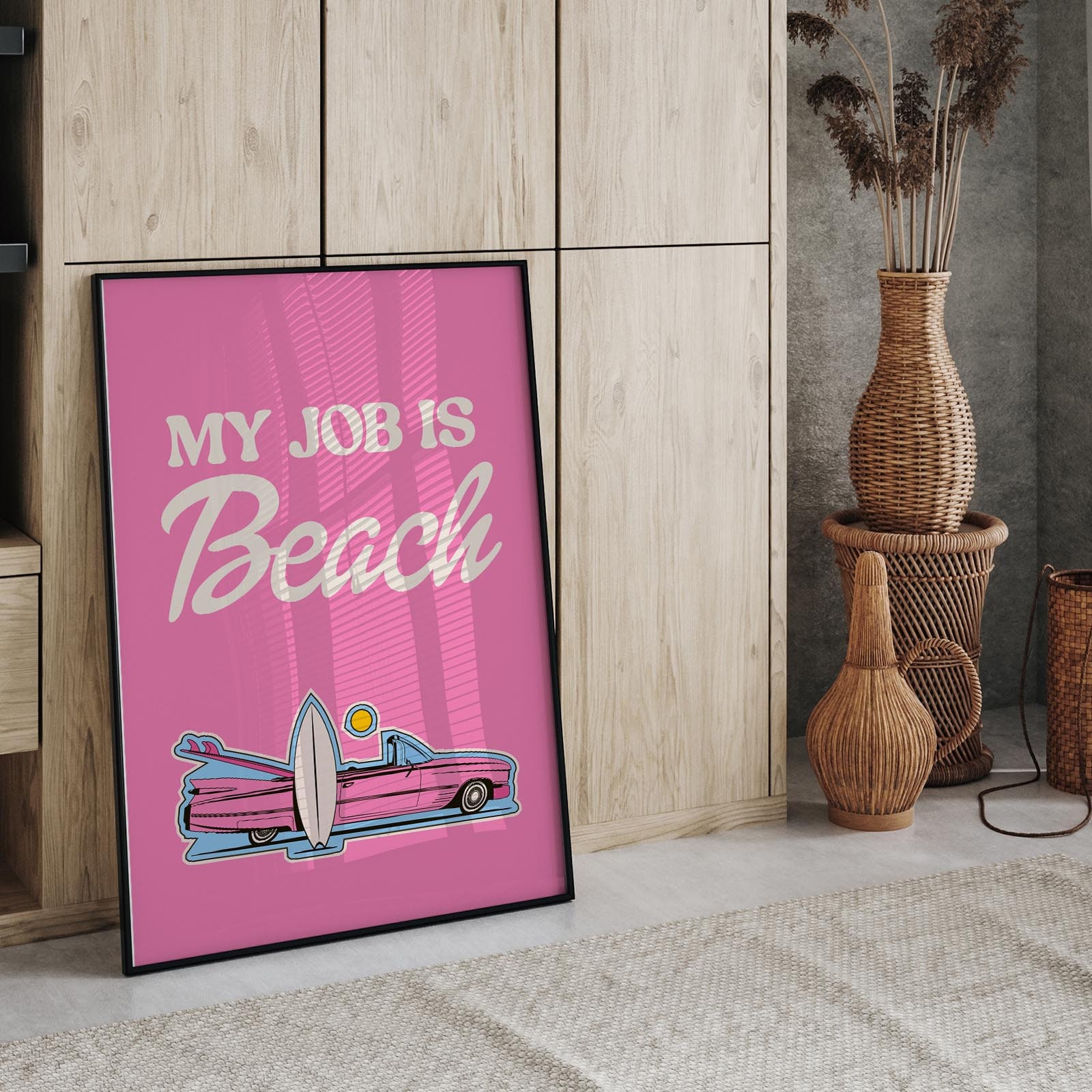 My job is beach print | Ken poster Barbie poster Pink barbie aesthetic ...