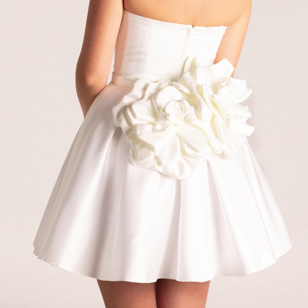 NEW Big Ivory Flower for Wedding Dress, Statement Flower Broach, Huge ...