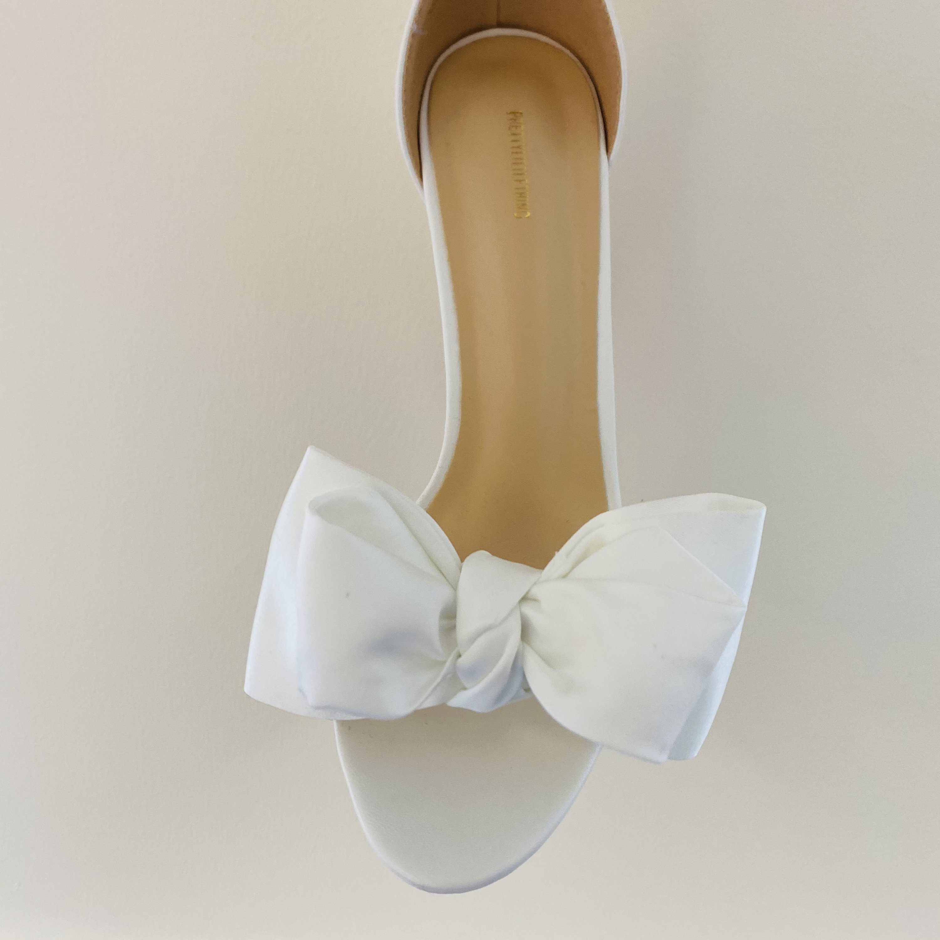 Wedding Shoe Clip Shoe Bow Bow Shoe Pale Ivory Satin - Etsy