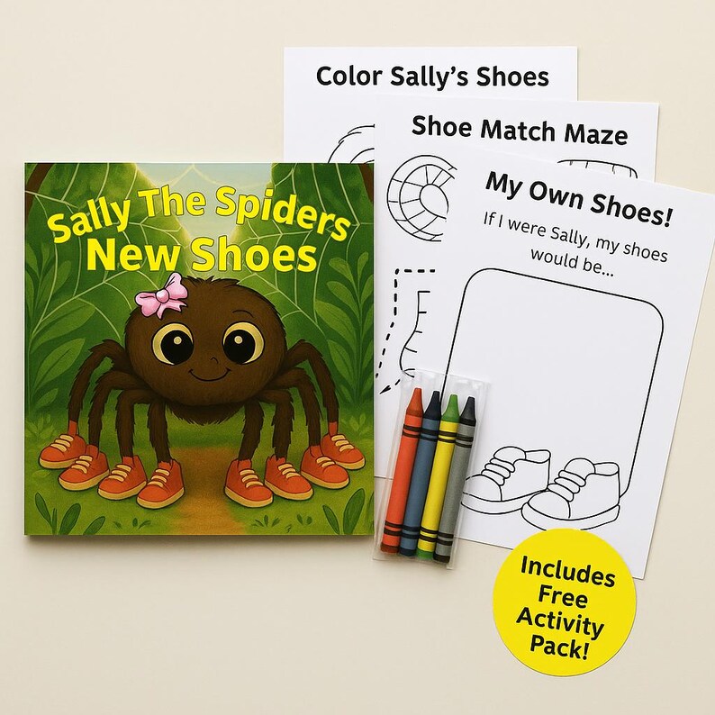 Sally the Spider Book Gift Set – Includes Printed Activity Pages ...