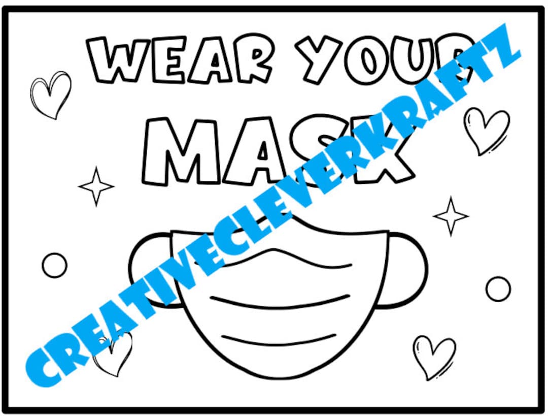 Social Distance Coloring Pages - Etsy UK