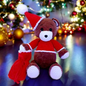 Christmas Bear Santa Crochet Pattern, PDF Instant Download, DIY Kids ...