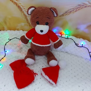 Christmas Bear Santa Crochet Pattern, PDF Instant Download, DIY Kids ...