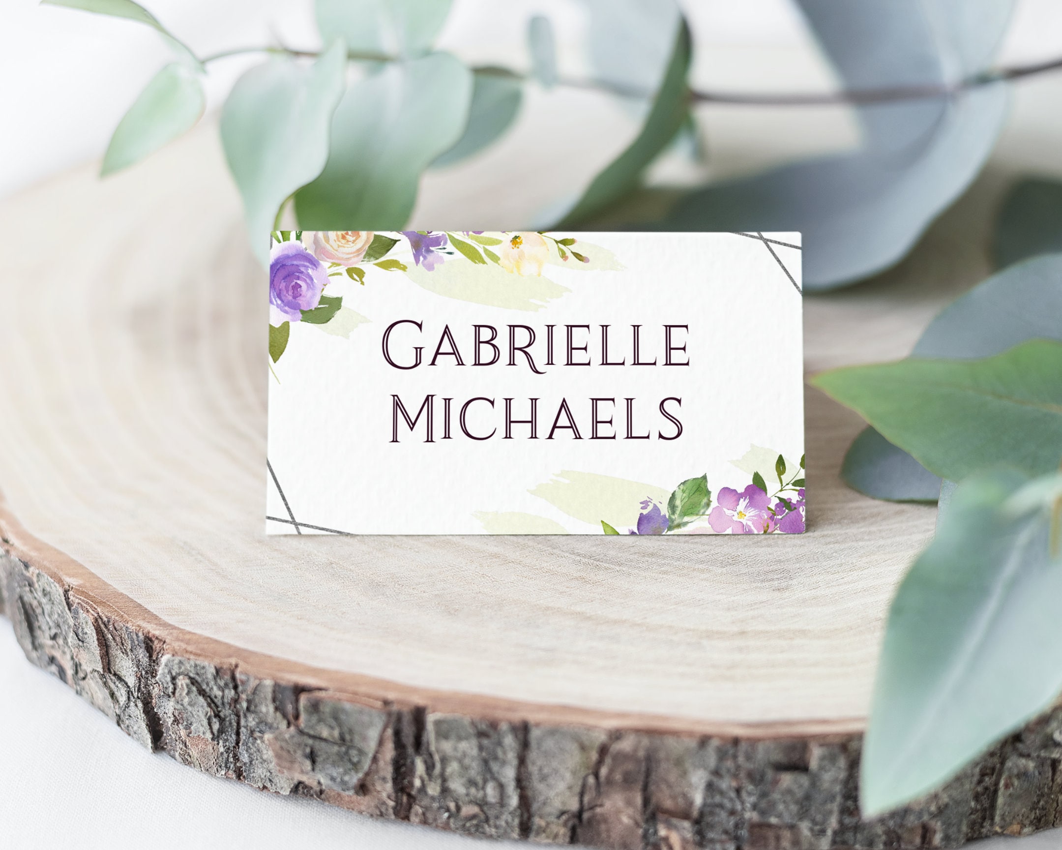 Wedding Name Card INSTANT DIGITAL DOWNLOAD wedding template | Etsy