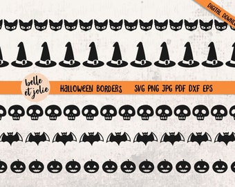 Halloween Divider Svg - Etsy