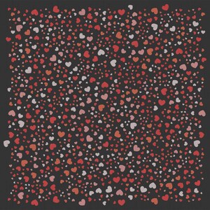 Scattered Hearts Background SVG Transparent Valentine Clipart Hearts ...