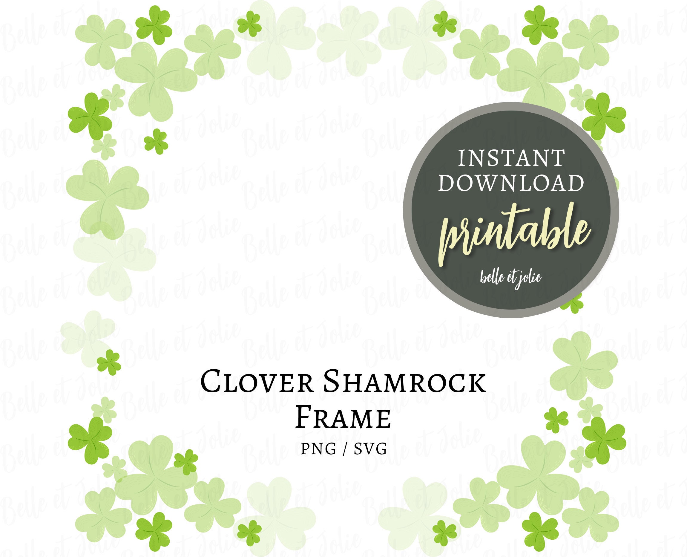 Shamrock Border Clip Art