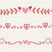 Valentine Dividers SVG, Heart Borders, Love Dividers PNG, Valentine ...